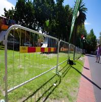 China Galvanized Steel Crowd Control Barrier with 1.1m Height and 2m Length for Heavy Duty Safety Fence for sale