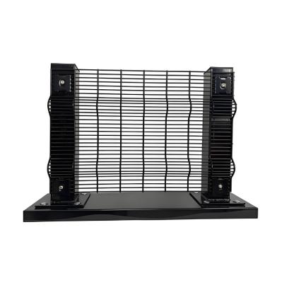 China 2.4m High 4mm Wire Anti-Climb Security Fence Panel with Hot Dip Galvanized Protection for sale