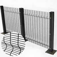 China 358 High Security Anti Climb Fence Galvanized Steel Mesh Panel 2.4m Height 4mm Wire Diameter for sale