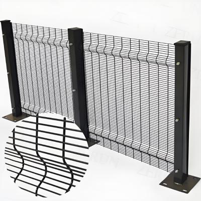 China 358 High Security Anti Climb Fence Galvanized Steel Mesh Panel 2.4m Height 4mm Wire Diameter for sale