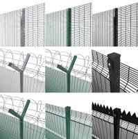 China 2.4m High 4mm Wire Anti-Climb Security Fence Panel with Hot Dip Galvanized Protection for sale