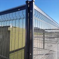 China 358 High Security Anti Climb Fence Galvanized Steel Mesh Panel 2.4m Height 4mm Wire Diameter for sale