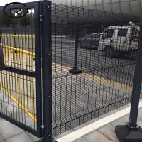 China 2.4m High 4mm Wire Anti-Climb Security Fence Panel with Hot Dip Galvanized Protection for sale