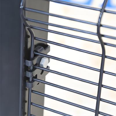 China Clearvu 358 Anti-Climb Security Fence Panel with 1.8m Height and 4mm Galvanized Wire Mesh for Clear View for sale