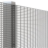 China 3m High 4mm Wire Diameter Hot Dip Galvanized Anti-Climb Security Fence Welded Mesh Panel for sale