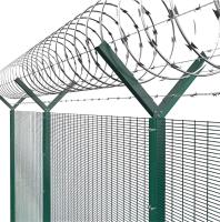 China Clearvu 358 Anti-Climb Security Fence Panel with 1.8m Height and 4mm Galvanized Wire Mesh for Clear View for sale