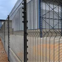 China High Security 358 Anti Climb Fence Panel 4mm Heavy Gauge Wire Hot Dip Galvanized With Y Post for sale