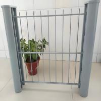 China 2.0m High Double Wire Welded Mesh Fence Panel PVC Coated Galvanized for High Security Perimeter for sale