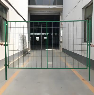 China 2.0m High PVC Coated Welded Wire Mesh Fence Panel with Ball Proof Design for Sports Field Boundary Fencing for sale
