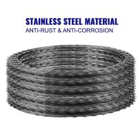 China Hot Dipped Galvanized CBT-65 Razor Barbed Wire with 500mm Outer Diameter for High Security for sale