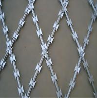 China Hot Dipped Galvanized CBT-65 Razor Barbed Wire with 500mm Outer Diameter for High Security for sale