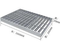China Stainless Steel 304 Slip Resistant Galvanized Steel Grating with 40x5mm Bearing Bar for Stair Tread for sale