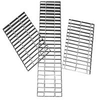China S235JR Grip Strut Galvanized Steel Grating with 30mm Bearing Bar Pitch for Offshore Platform Walkways for sale
