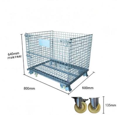 China Welded Wire Mesh Storage Cage 50x100mm Mesh Opening 50x50mm Aperture 5.0mm Grid Size for sale