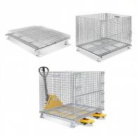 China Stainless Steel 316 Hot-Dip Galvanized Anti-Rust Wire Mesh Storage Cage 1200x800x1000mm for sale