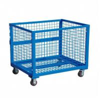 China Wire Mesh Storage Cage 5.0mm Grid Size 5.8mm Wire Gauge Stack Up Fold Down 1200x800x1000mm for sale