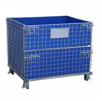 China Stainless Steel 316 Foldable Wire Storage Cage 1000kg Load Capacity Wire Mesh Storage Cage for sale