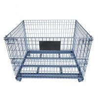 China Stackable Wire Mesh Storage Cage 1200x800x1000mm Hot-Dip Galvanized High Stack Stack Up for sale