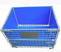 China Stainless Steel 316 Foldable Wire Storage Cage 1000kg Load Capacity Wire Mesh Storage Cage for sale