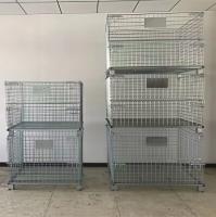 China Welded Wire Mesh Storage Cage 50x100mm Mesh Opening 50x50mm Aperture 5.0mm Grid Size for sale