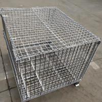 China Welded Wire Mesh Storage Cage 50x100mm Mesh Opening 50x50mm Aperture 5.0mm Grid Size for sale