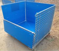China Stainless Steel 316 Foldable Wire Storage Cage 1000kg Load Capacity Wire Mesh Storage Cage for sale