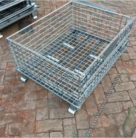 China 5.8mm Wire Gauge 1500kg Load Capacity Wire Storage Cage with 1000x200x840mm External Dimension for sale