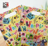 China Customized Handle Bag Plastic Packaging Handle Shopping Bags Lightweight And Portable Design Surface Pattern Printing for sale