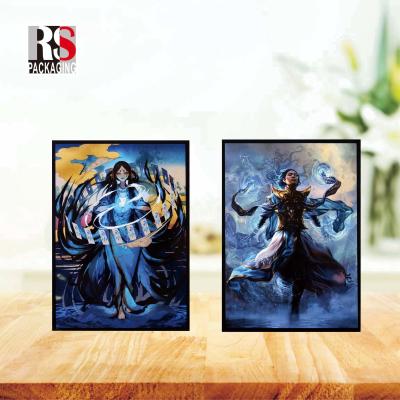 China Custom Game Card Sleeves Surface Pattern Printing Customized Logo Multiple Color Options for sale