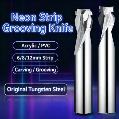 China Imported Tungsten Steel Neon Strip Grooving Knife Split Type for 6mm & 8mm Flexible Rubber Strips for sale