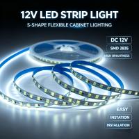 China 12V S-Type 2835 Flexible LED Strip Light, 120 LEDs/m, for Resin Letters, Illuminated Signage, Snake Shape Mirror Neon & Infinity Mirror Light for sale