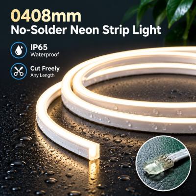 China 0408 Co-extruded Neon Light Strip, Low Voltage 12V/24V, Outdoor Waterproof, Side Emitting Flexible LED Silicone Light Strip for sale