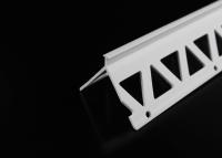 China Moisture Proof White Vinyl Inside Corner Bead 30mm Width P180 for sale