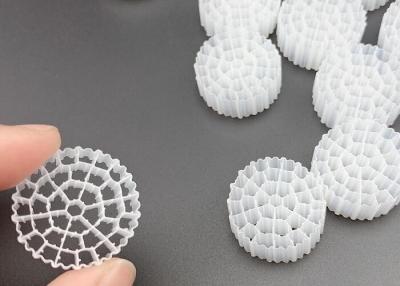 China White Color 25*10MM PE Mbbr Floating Filter Media for sale