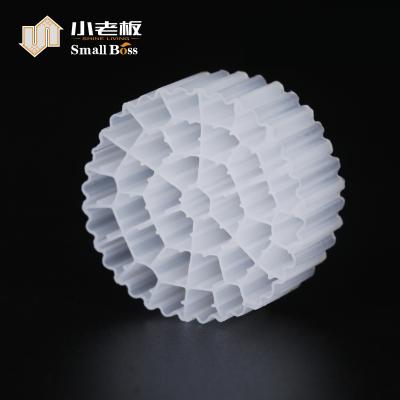 China PE37 HDPE Material White Plastic Mbbr Bio Filter Media for Sewage Water Treatment for sale