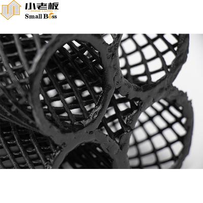 China Structured Filter Media Eco Aquarium Structured Garden Koi Pond MBBR Floating Media Bio-block D50mm for sale
