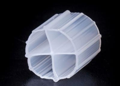 China 12*9mm MBBR Bio Filter Media With White Color And Virgin HDPE Material biopipe bioballs for sale