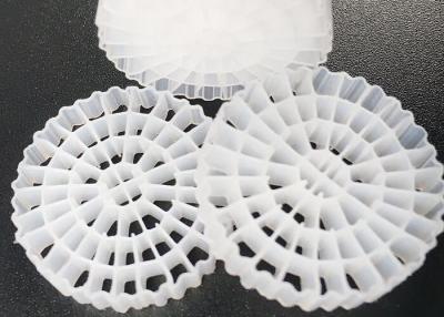 China K3 Kaldnes Mbbr Floating Balls BIO Filter Media Hdpe 25*4mm White Color for sale