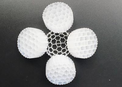 China FDA Safty Material MBBR Filter Media For Municipal Industrial Wastewater Treatment White Color for sale