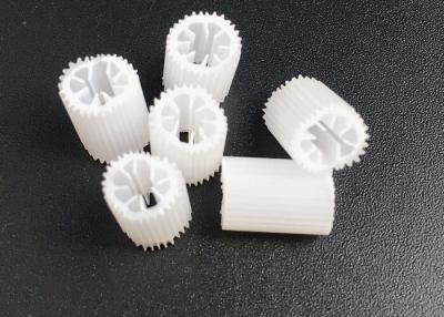 China MBBR Bio Media Heavy Size 5*10mm White Virgin HIPS Material Plastic Biocell For  treatemt for sale