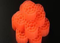 China Virgin HDPE Material Plastic Filter Media With 19 Holes And White Color For RAS for sale