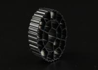 China Black Color Plastic MBBR Kaldnes K1 MBBR Bio Media HDPE Material 25mm X 12mm Size for sale