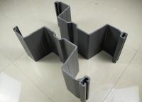 China Vinyl PVC Extrusion Plastic Sheet Pile U Shaped Grey Color for sale