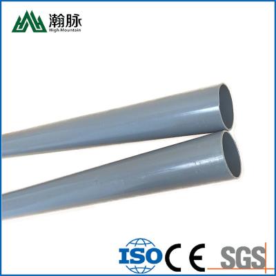 China 6 Inch PVC UPVC Pipe Grey Color for Water Supply 160mm Outer Diameter PN10 for sale