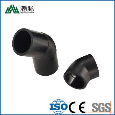 China HDPE Pipe Fittings Elbow Connector DN20-DN1600 PN6-PN20 High Density Polyethylene for sale