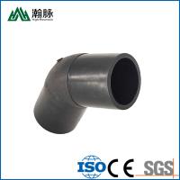 China HDPE Pipe Fittings 45 Degree Elbow Socket Fusion Fittings DN20-800mm SDR9 SDR11 SDR17 for sale