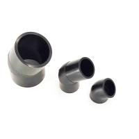 China HDPE Pipe Fittings 45 Degree Elbow Socket Fusion Fittings DN20-800mm SDR9 SDR11 SDR17 for sale