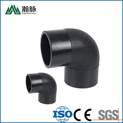 China HDPE Pipe Fittings Equal Elbow 90 45 Degree Hot Fusion Connector DN20-DN1600 for sale