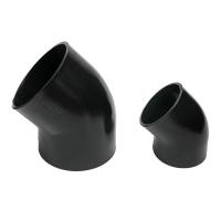 China HDPE Pipe Fittings Equal Elbow 90 45 Degree Hot Fusion Connector DN20-DN1600 for sale