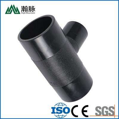 China HDPE Pipe Fittings Hot Melt Tee Reducer for Sprinkler Irrigation System DN20-DN1600 for sale